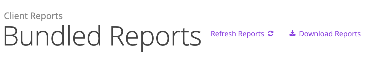 Publish/Download Reports – Capitect