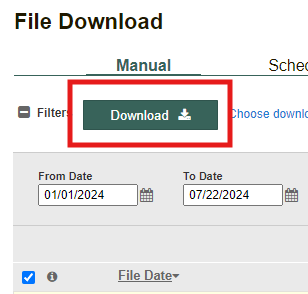 TD Ameritrade: Download Historical Files – Capitect